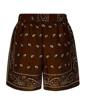 P.a.r.o.s.h Silk Paisley Print Shorts