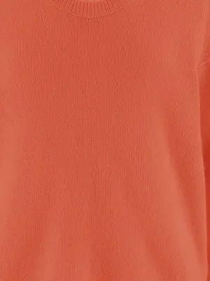 ALLUDE V-neck Cashmere Sweater - Brown