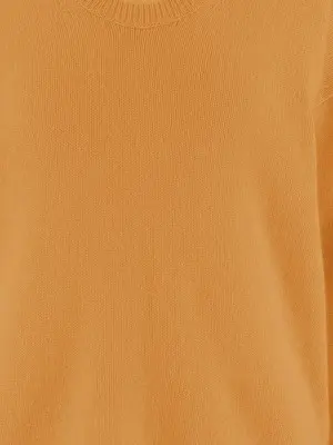 ALLUDE Cashmere V-neck Sweater - Orange