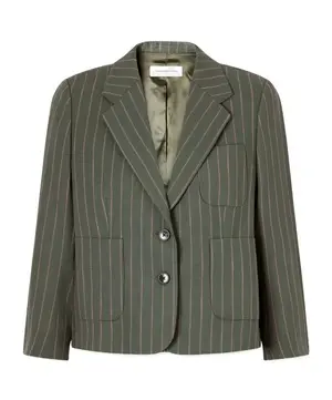 Dries Van Noten Striped Wool-blend Twill Blazer