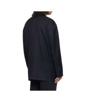 WOOYOUNGMI Striped Single-breasted Suit Jacket