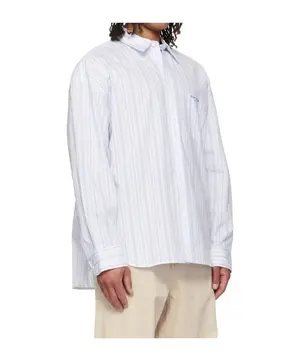 WOOYOUNGMI Long-sleeved Striped Shirt