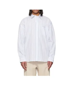 WOOYOUNGMI Long-sleeved Striped Shirt