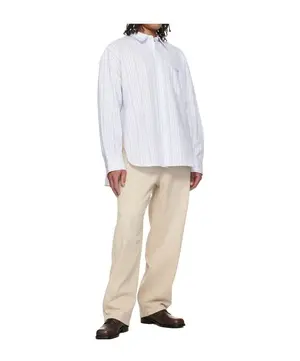 WOOYOUNGMI Long-sleeved Striped Shirt