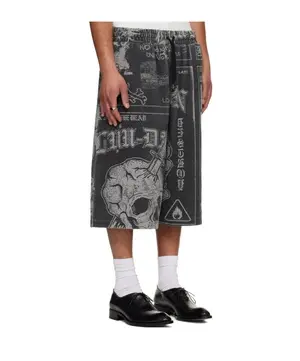 LU'U DAN Printed Graphic Shorts