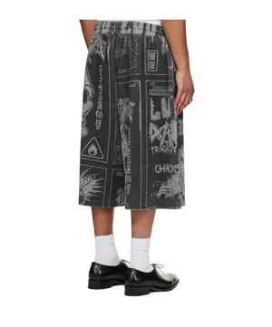 LU'U DAN Printed Graphic Shorts