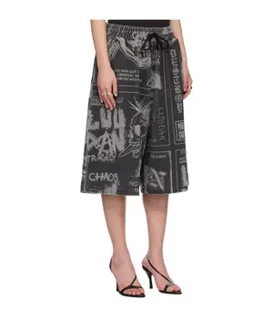 LU'U DAN Printed Graphic Shorts
