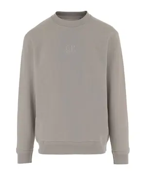 C.P. COMPANY Logo Embroidered Crewneck Sweatshirt - Gray