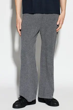 LISA YANG Lukas Piped Trousers - Graphite Black