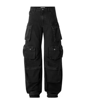 Attico Low-waisted Work Jeans With Patch Pockets