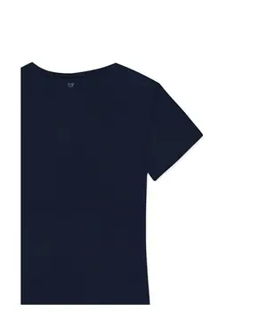 Max Mara Round Neck Short Sleeve T-shirt - Blue
