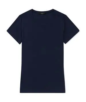 Max Mara Weekend Max Mara Round Neck Short Sleeve T-Shirt Blue