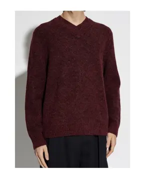 SAMSOE SAMSOE Safloyd V-neck Knitted Sweater - Black