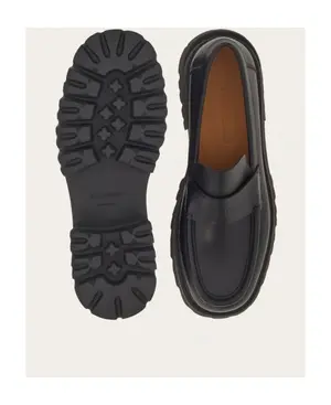 FERRAGAMO Leather Loafers