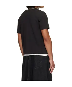 LU'U DAN Thrash Crew Neck T-shirt - Black