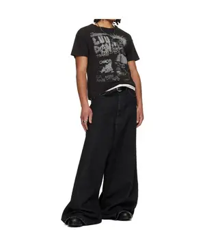 LU'U DAN Thrash Crew Neck T-shirt - Black