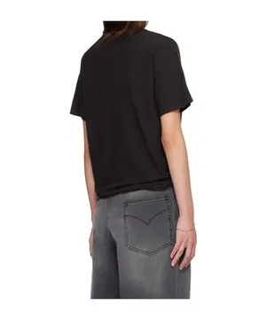 LU'U DAN Thrash Crew Neck T-shirt - Black