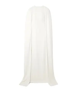 Stella McCartney Cape Effect Stretch-cady Gown
