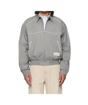 WOOYOUNGMI Wool Blend Twill Casual Jacket