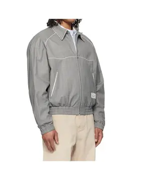 WOOYOUNGMI Wool Blend Twill Casual Jacket