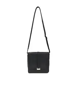FERRAGAMO Logo Detail Crossbody Bag - Black