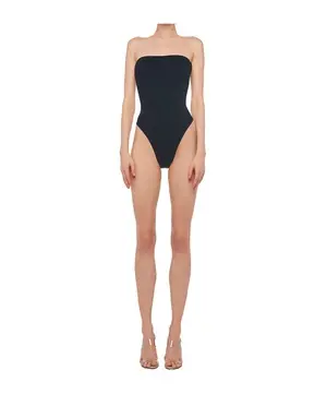 Norma Kamali Bishop Strapless Bodysuit