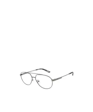 Emporio Armani Aviator Full Rim Eyeglasses - White