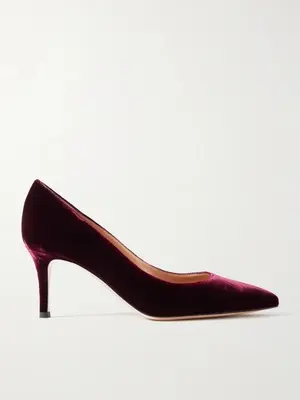 GIANVITO ROSSI Velvet Pumps - Black