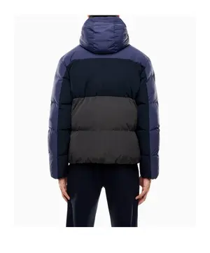 EA7 Color Block Zip Up Hooded Jacket