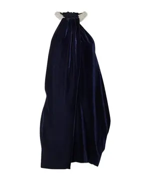 Stella McCartney Embellished Velvet Halterneck Mini Dress