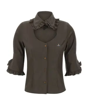 VIVIENNE WESTWOOD Ruffle Detail Button-up Shirt