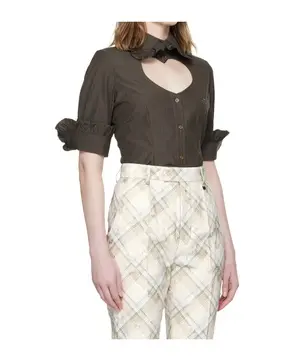 VIVIENNE WESTWOOD Ruffle Detail Button-up Shirt