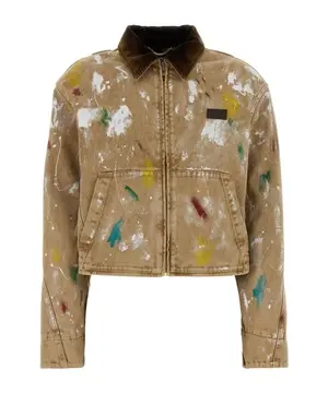 Moschino Paint Splatter Zip Jacket
