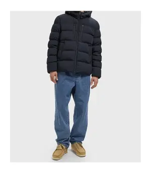 Woolrich Zipped Hooded Down Puffer Jacket - Black
