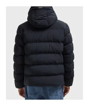 Woolrich Zipped Hooded Down Puffer Jacket - Black