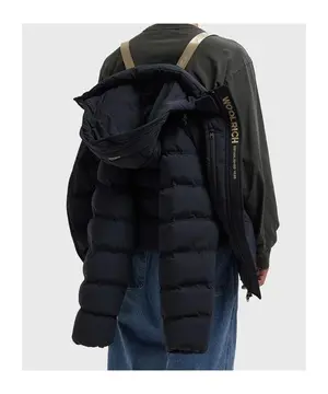 Woolrich Zipped Hooded Down Puffer Jacket - Black