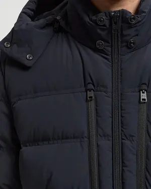 Woolrich Zipped Hooded Down Puffer Jacket - Black