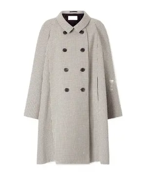 Dries Van Noten Double-breasted Checked Woven Coat - No