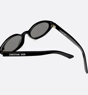 Dior Oval Full Frame Sunglasses With Star Embellishments