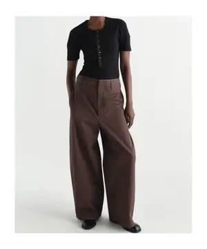 LEMAIRE Wide Leg Chino Trousers
