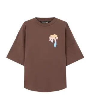 Palm Angels I Love Pa Oversize T-shirt - Brown