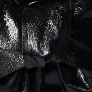 Miu Miu Shiny Leather Top Handle Bag - Black