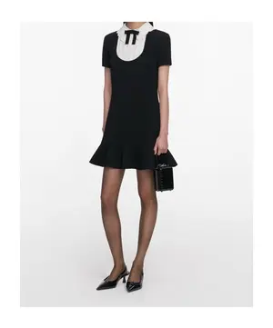 SELF-PORTRAIT Ruffled Bow Mini Dress