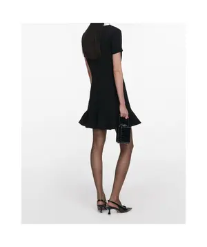 SELF-PORTRAIT Ruffled Bow Mini Dress