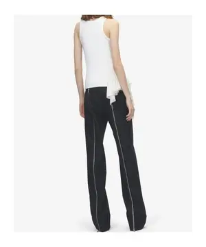 Alexander McQueen Asymmetrical Ruffle Tank Top - Ivory