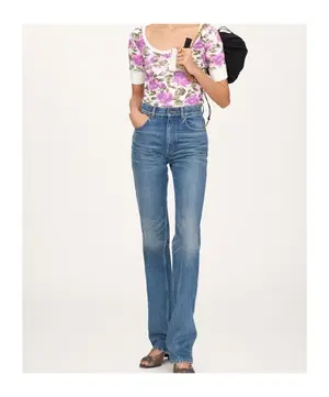 Chloé Straight-leg Jeans In Medium Wash - Blue