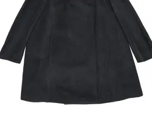 Max Mara Wool Coat With Fur Collar - Black