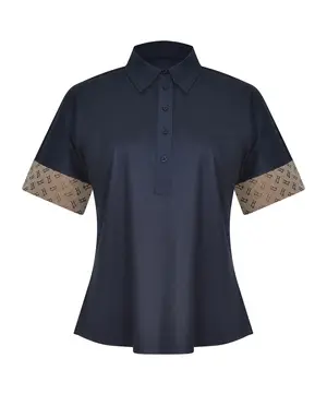 Herno Logo Trim Polo T-shirt - Black