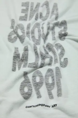 Acne Studios Contemporary Art Crewneck T-shirt - Cool Grey