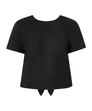 Cult Gaia Safa Backless Shirt With Bow Detail